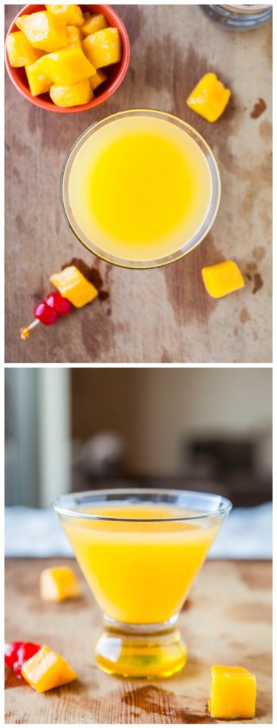 Mango Coconut Water Tropical Martini - Shake that bacon